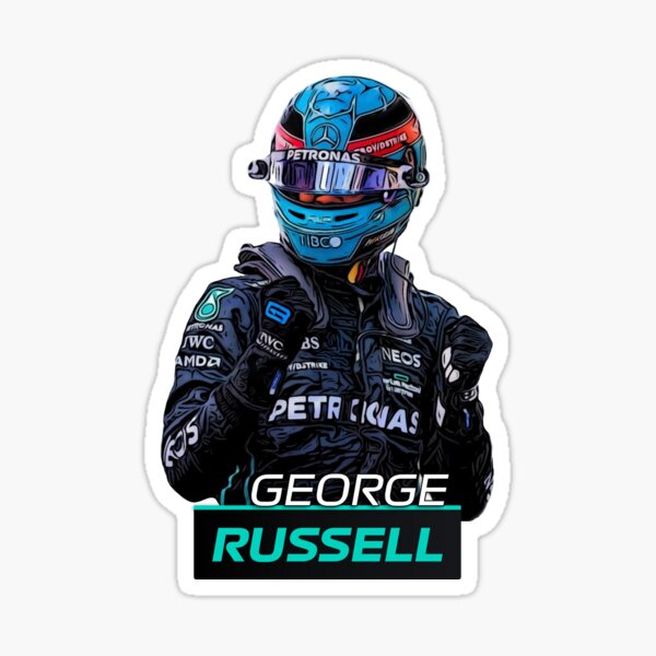 "George Russell GR63 " Sticker for Sale by universalf1 | Redbubble