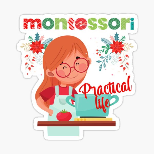 "Practical life, Montessori" Sticker for Sale by TeyMank | Redbubble