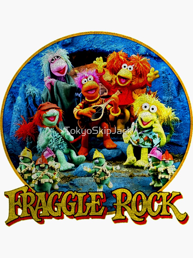 "Vintage Fraggle Rock " Sticker for Sale by TokyoSkipJack | Redbubble