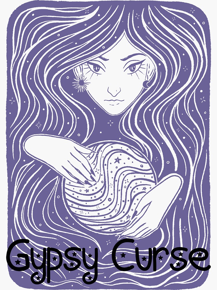 "Gypsy Curse" Sticker for Sale by brill24 | Redbubble