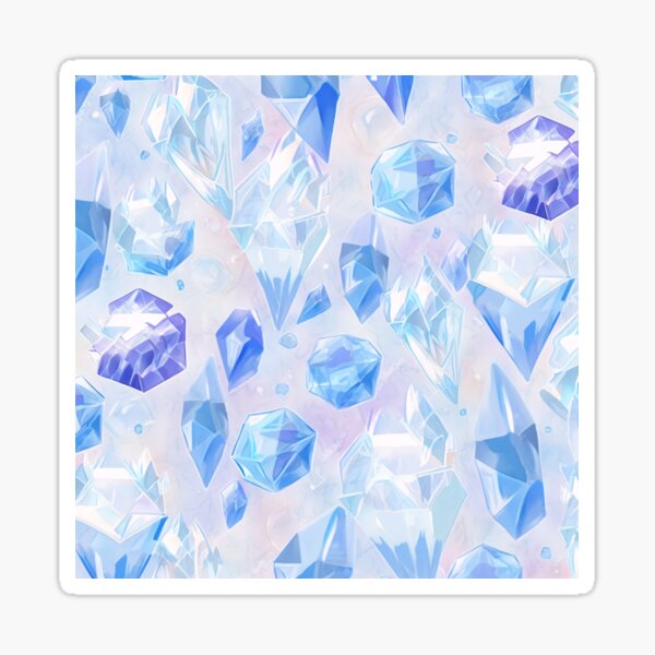 "Ice Crystals" Sticker for Sale by DigitalRevvi | Redbubble