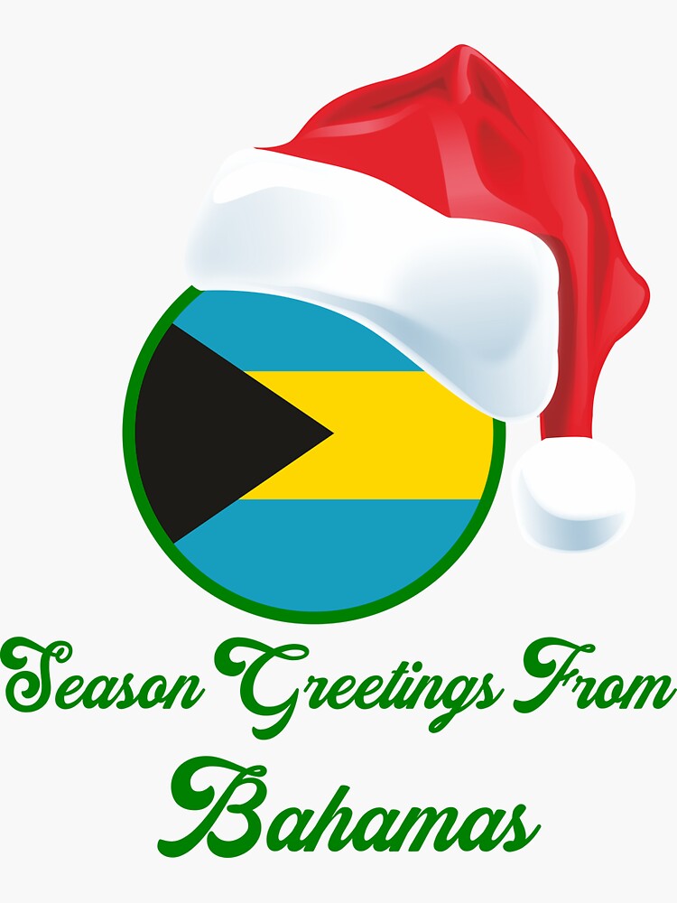 " Season Greetings from Bahamas" Sticker for Sale by frexxx | Redbubble