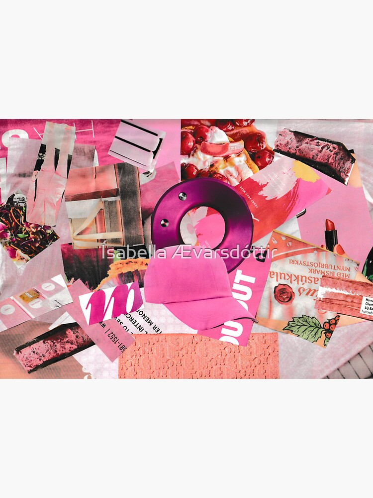 "Pink Collage" Sticker for Sale by IsabellaAevar | Redbubble