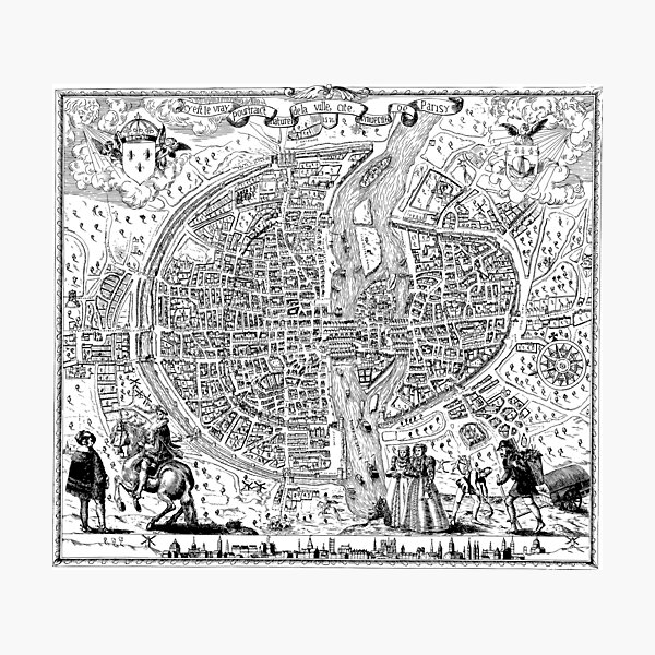 "Here is the true natural portrait of the town, city, university of ...