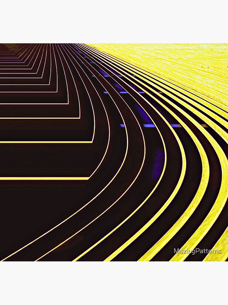 "Structural Yellow Contour Pin Stripes" Sticker for Sale by ...