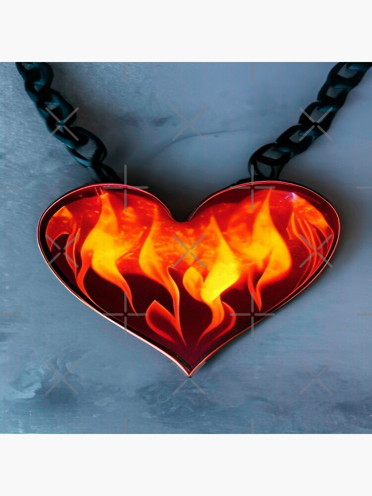 "Fire heart" Sticker for Sale by ZvezdanArt | Redbubble