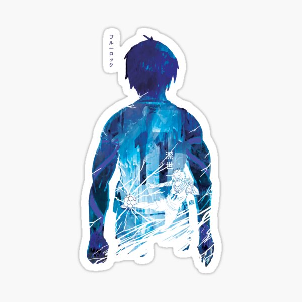 "Direct Shot: Yoichi Isagi Blue Locke" Sticker for Sale by vertei ...