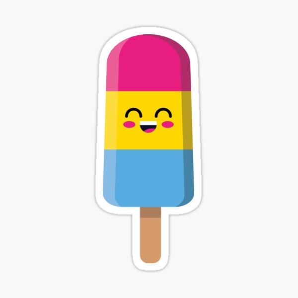 "Pansexual Ice Cream Pan Pride" Sticker for Sale by thequeershop ...