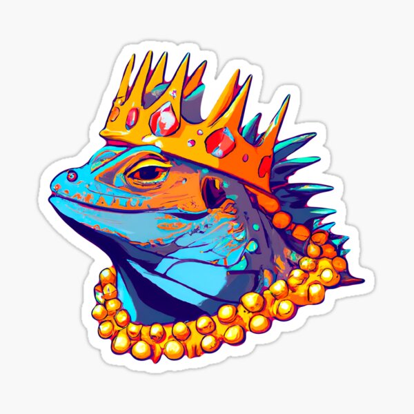"Lizard King #3" Sticker for Sale by de2m | Redbubble