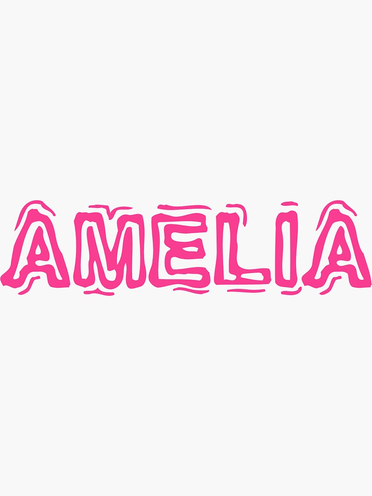 "Amelia Name" Sticker for Sale by NameMatters | Redbubble