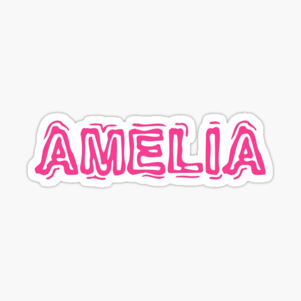 "Amelia Name" Sticker for Sale by NameMatters | Redbubble