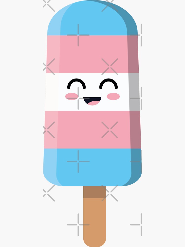 "Transsexual Ice Cream Trans Pride" Sticker for Sale by thequeershop ...