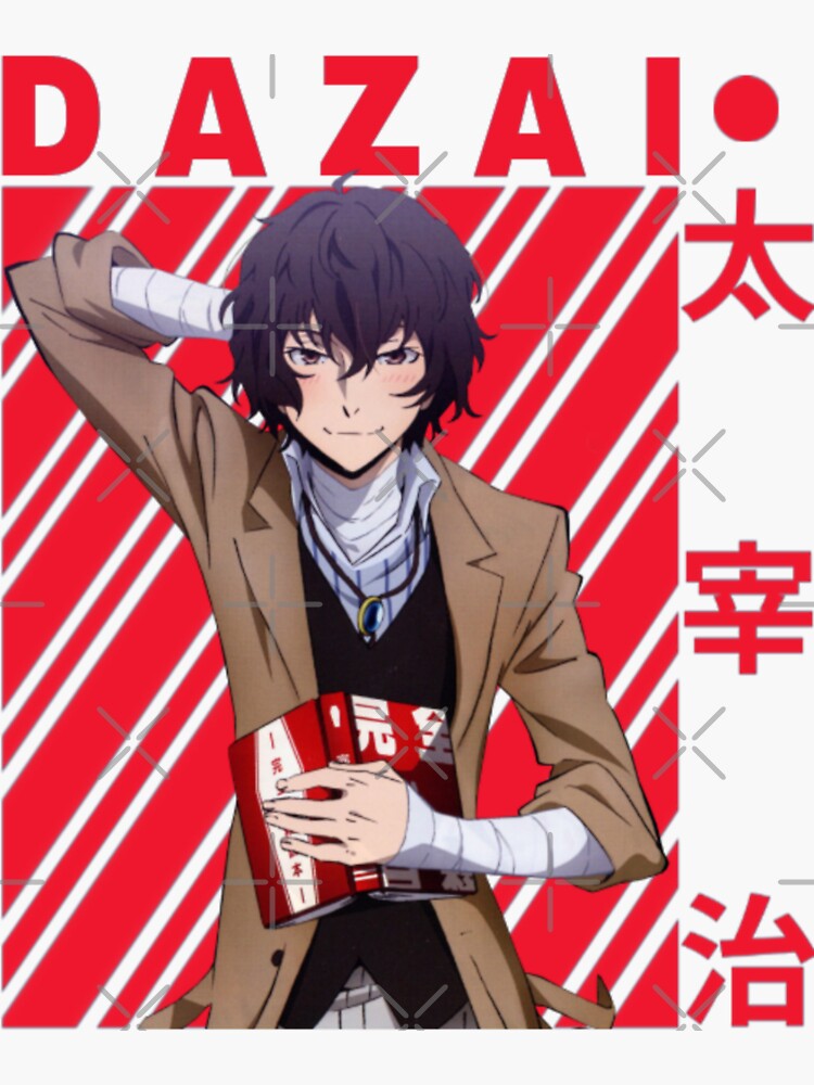 "Osamu Dazai" Sticker for Sale by best757shop | Redbubble