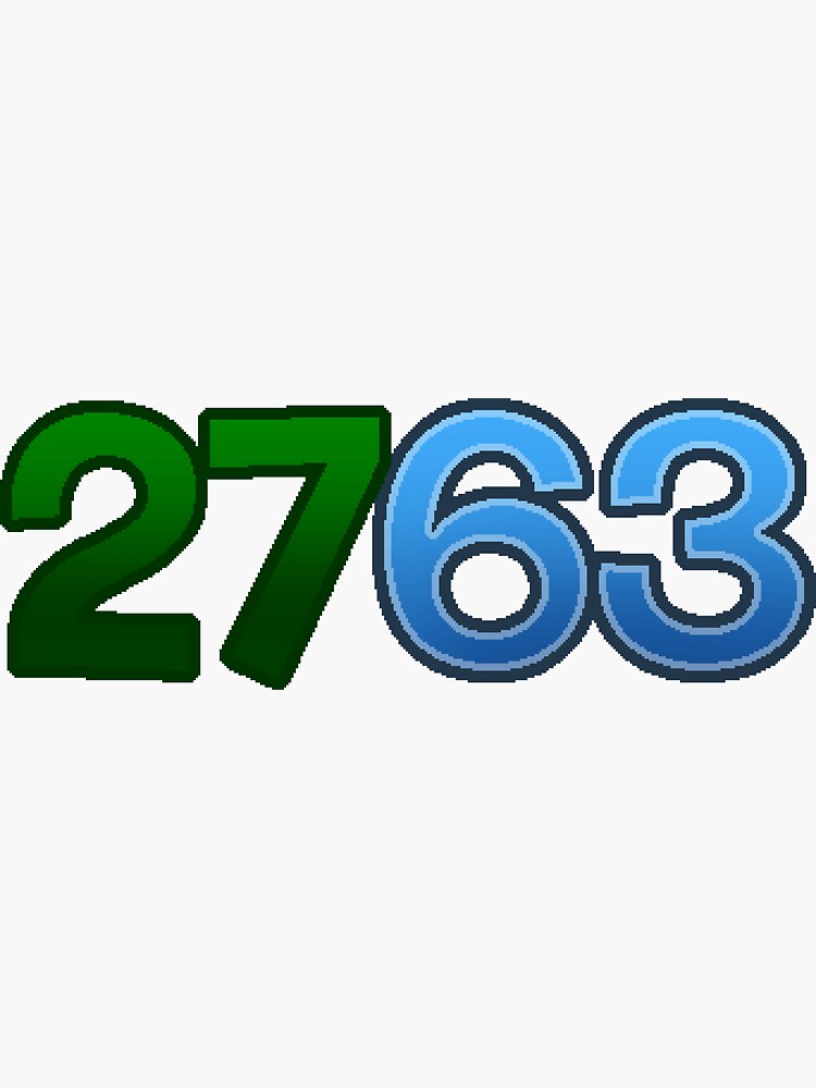 "2763" Sticker for Sale by afk-keyboard | Redbubble