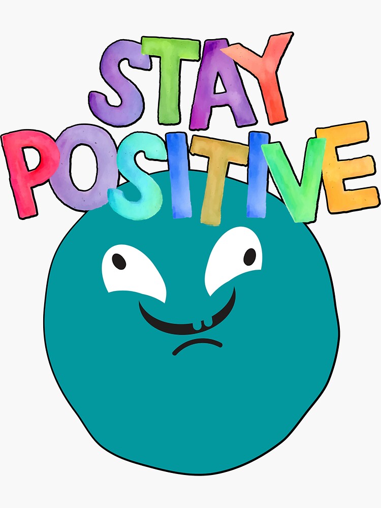 "Weird and funny face stay positive" Sticker for Sale by AEROSPACE-IND ...