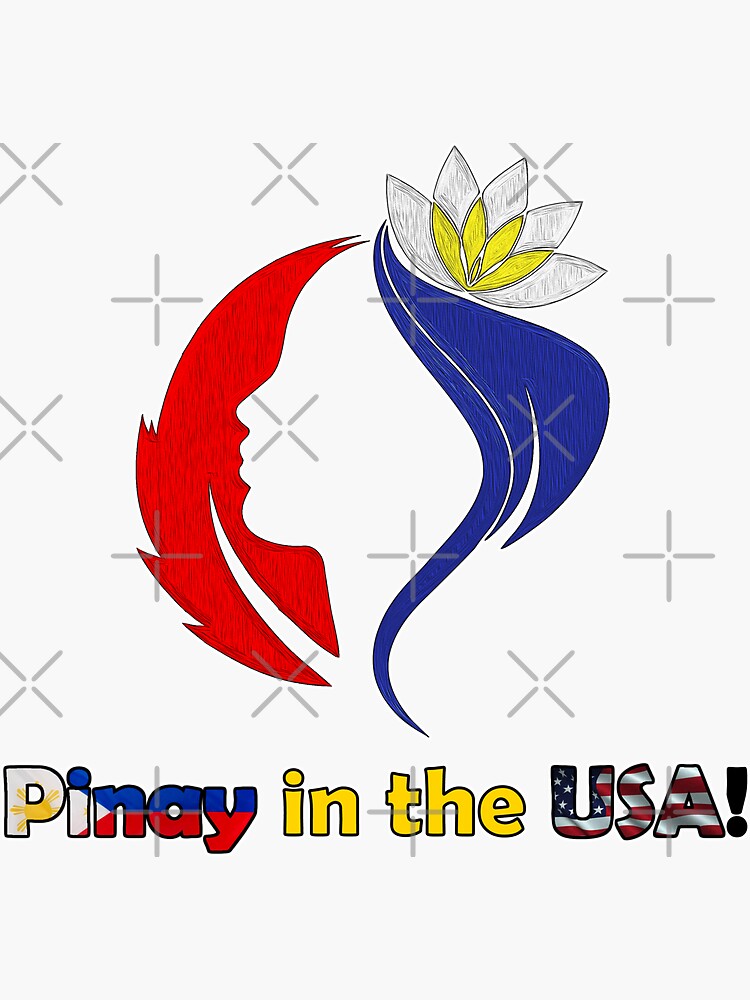 "Pinay in the USA!" Sticker for Sale by YOLOZ | Redbubble