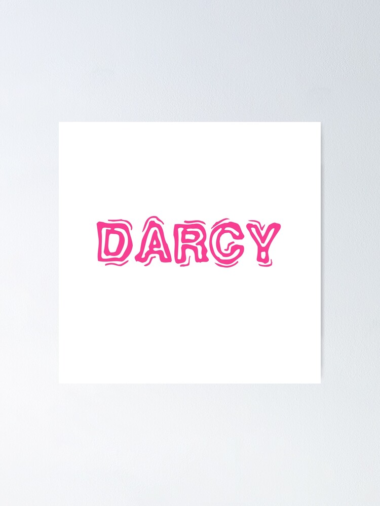 "Darcy Name Pink" Poster for Sale by NameMatters | Redbubble