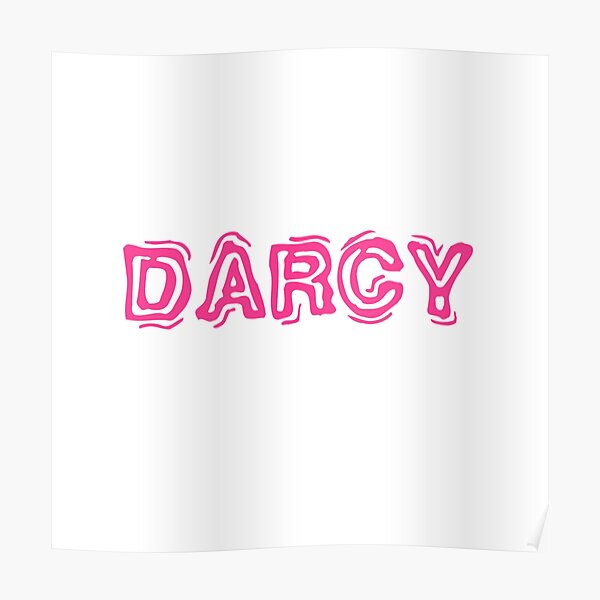 "Darcy Name Pink" Poster for Sale by NameMatters | Redbubble