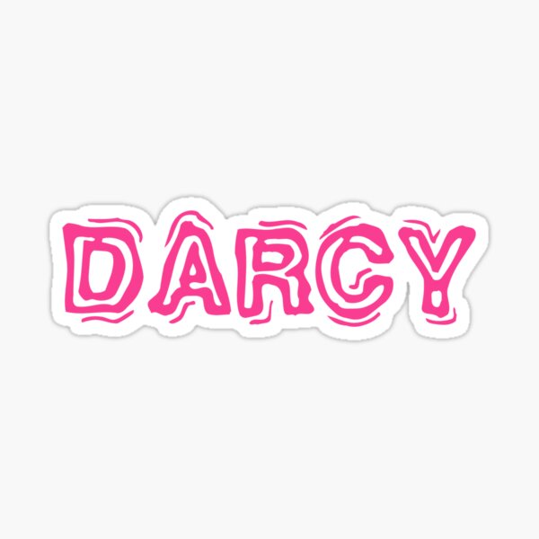 "Darcy Name Pink" Sticker for Sale by NameMatters | Redbubble