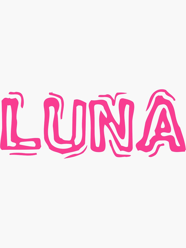 "Luna Name" Sticker for Sale by NameMatters | Redbubble