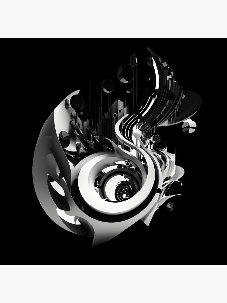 "Abstract Futuristic Music Note" Poster for Sale by TranMuse | Redbubble