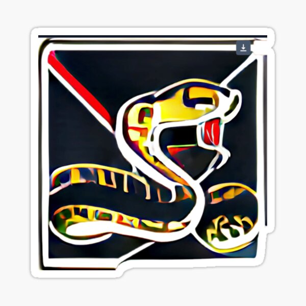 "Golden tile serpent" Sticker for Sale by 7uz-v07k | Redbubble