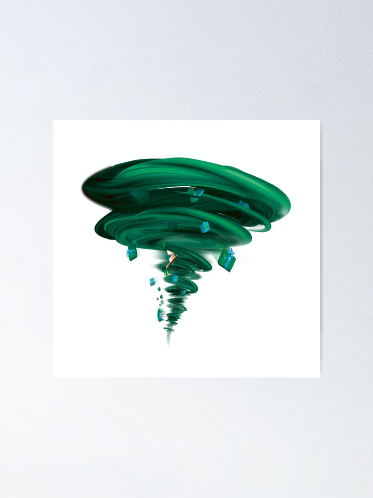 "Tornado Tropical cyclone, hurricane, painting, storm," Poster for Sale ...
