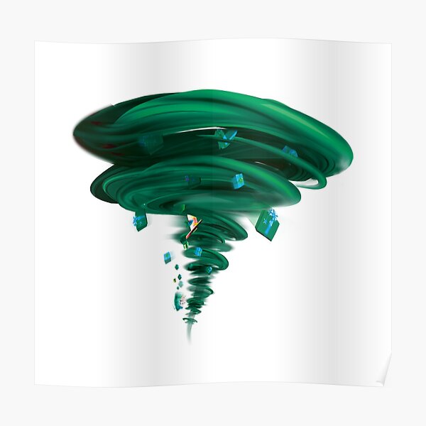 "Tornado Tropical cyclone, hurricane, painting, storm," Poster for Sale ...