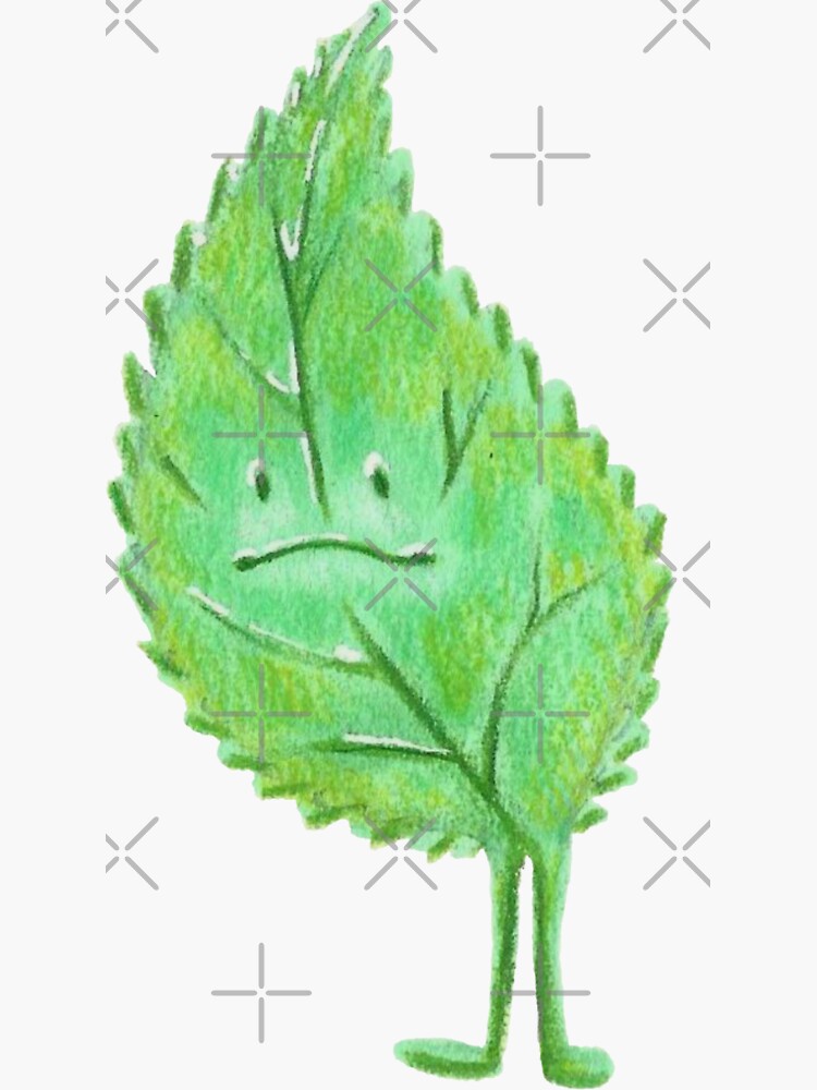 "Happy Leaf" Sticker for Sale by Josslyn-Hagen | Redbubble