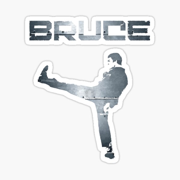 "Bruce Lee" Sticker for Sale by maciet | Redbubble