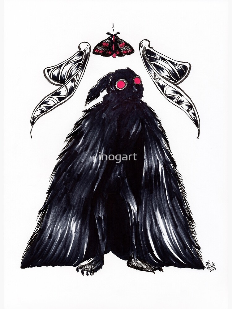 "Mothman" Art Print by inogart | Redbubble