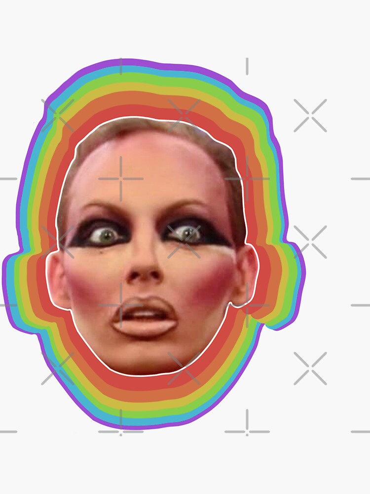 "RuPaul's Drag Race Alyssa Edwards Trippy Rainbow " Sticker for Sale by ...