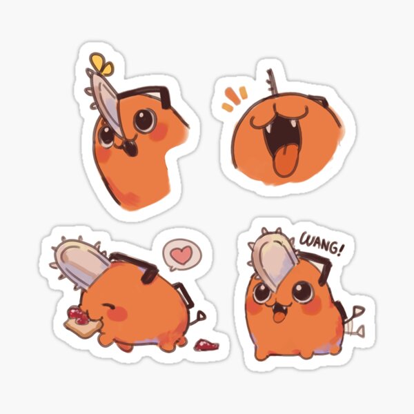 "Cute Pochita Chainsaw Man Sheet 1" Sticker for Sale by Apis-Shop ...