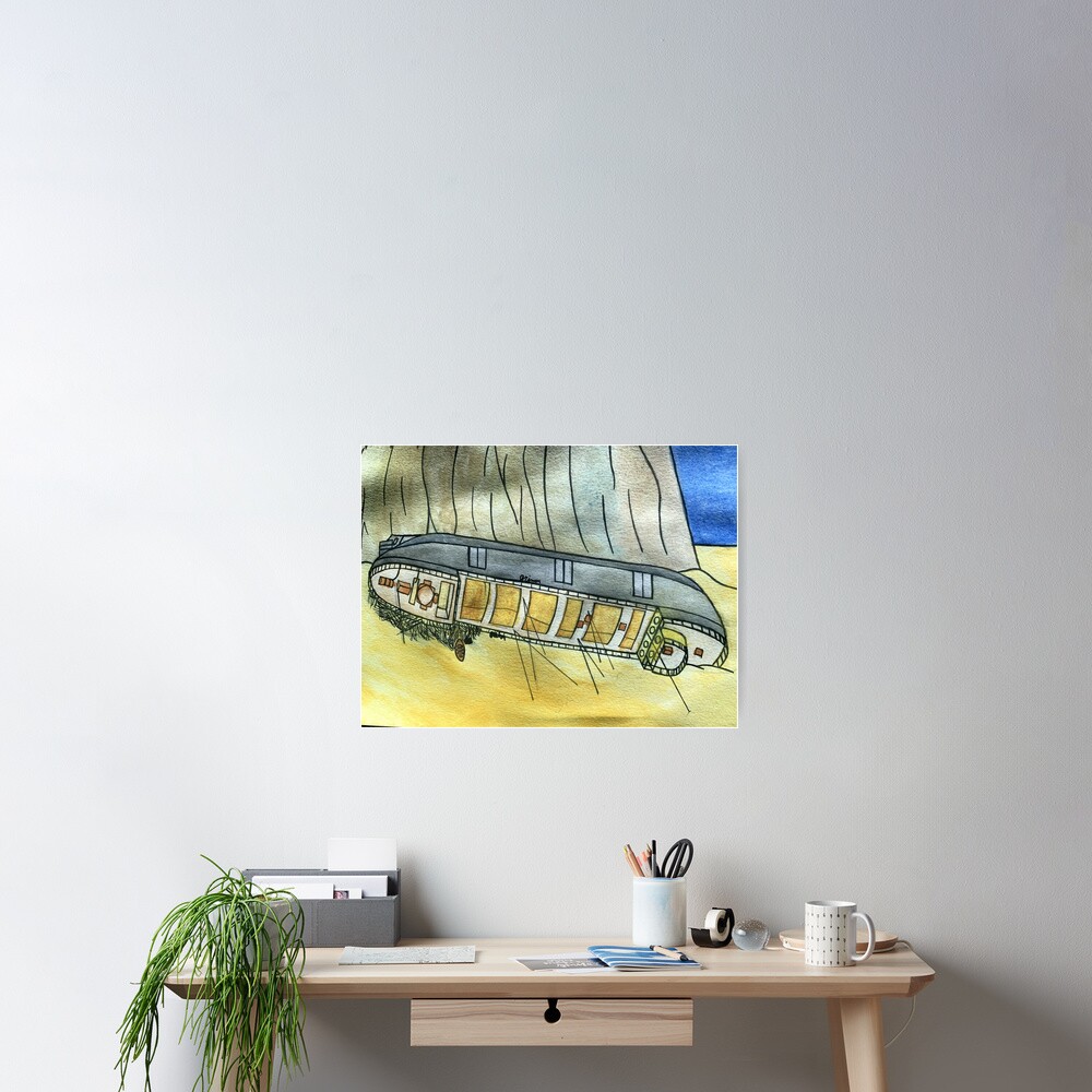 "Wreck of the SS Kamloops (Watercolor)" Poster for Sale by TigerGrimm11 ...