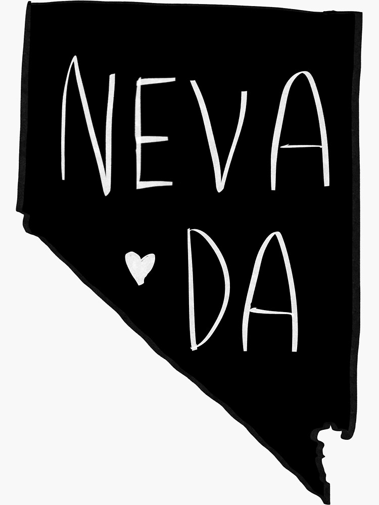 "Nevada State" Sticker for Sale by cloudpuff-art | Redbubble
