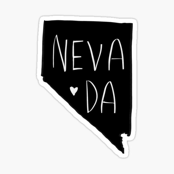 "Nevada State" Sticker for Sale by cloudpuff-art | Redbubble