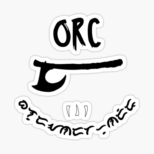 "Orc Character - Inspired by DnD - Fantasy Tabletop" Sticker for Sale ...