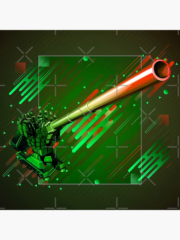 "Superdreadnought Rail Cannon Gustav Max *Modern Graphic Design ...