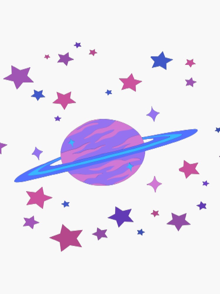 "Subtle Space Pride- Bisexual" Sticker for Sale by Roo5401 | Redbubble