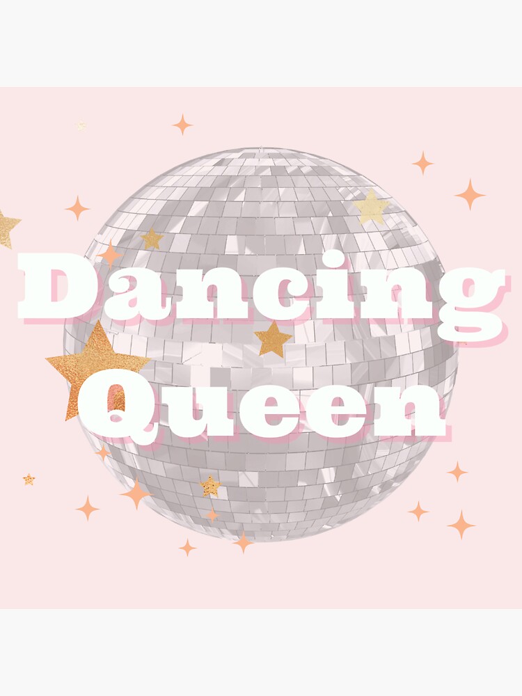"dancing queen disco ball stars and pink ABBA Mamma Mia inspired ...