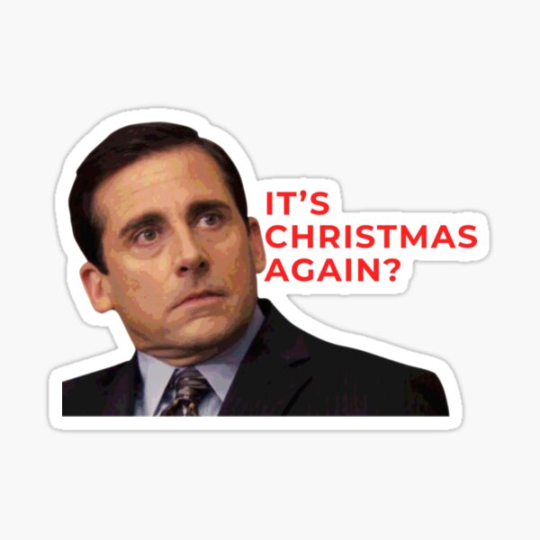 "The Office - Michael Scott - christmas " Sticker for Sale by ...