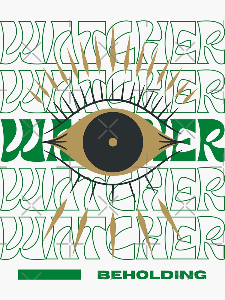 "WATCHER" Sticker for Sale by goblinbabe | Redbubble