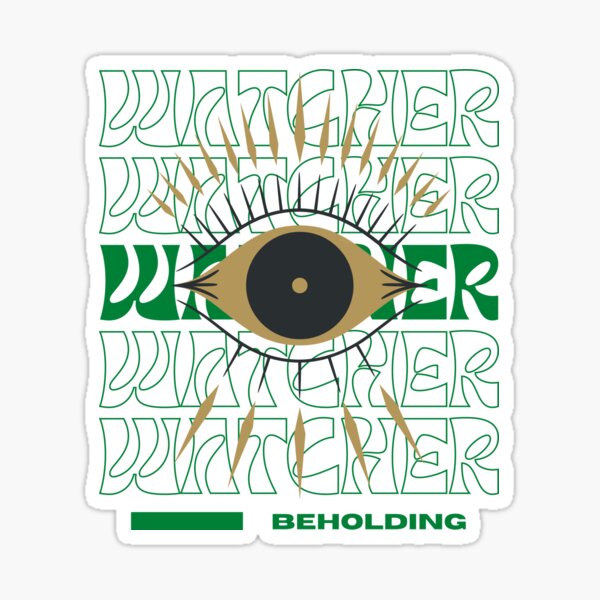 "WATCHER" Sticker for Sale by goblinbabe | Redbubble