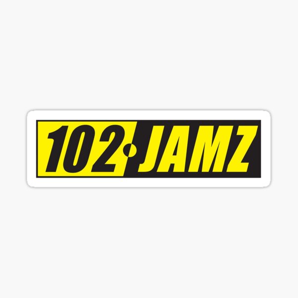 "102 Jamz Hip Hop Station" Sticker for Sale by Lukas Gartman | Redbubble