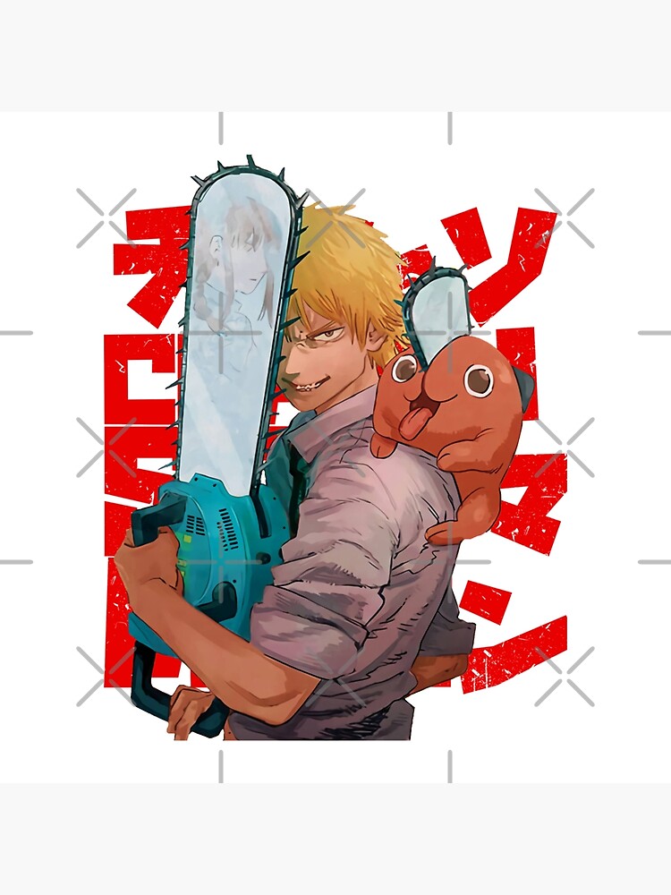 "Chainsaw Man - Denji and Pochita" Poster for Sale by MarthaDay | Redbubble