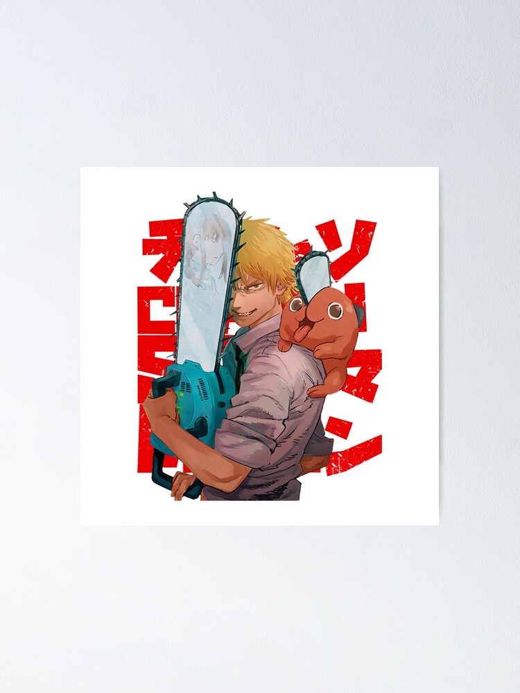 "Chainsaw Man - Denji and Pochita" Poster for Sale by MarthaDay | Redbubble