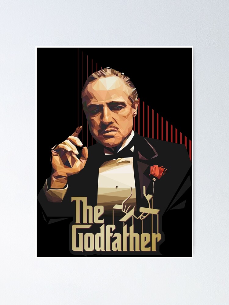 "the godfather don vito corleone" Poster for Sale by NewZunGraphic ...
