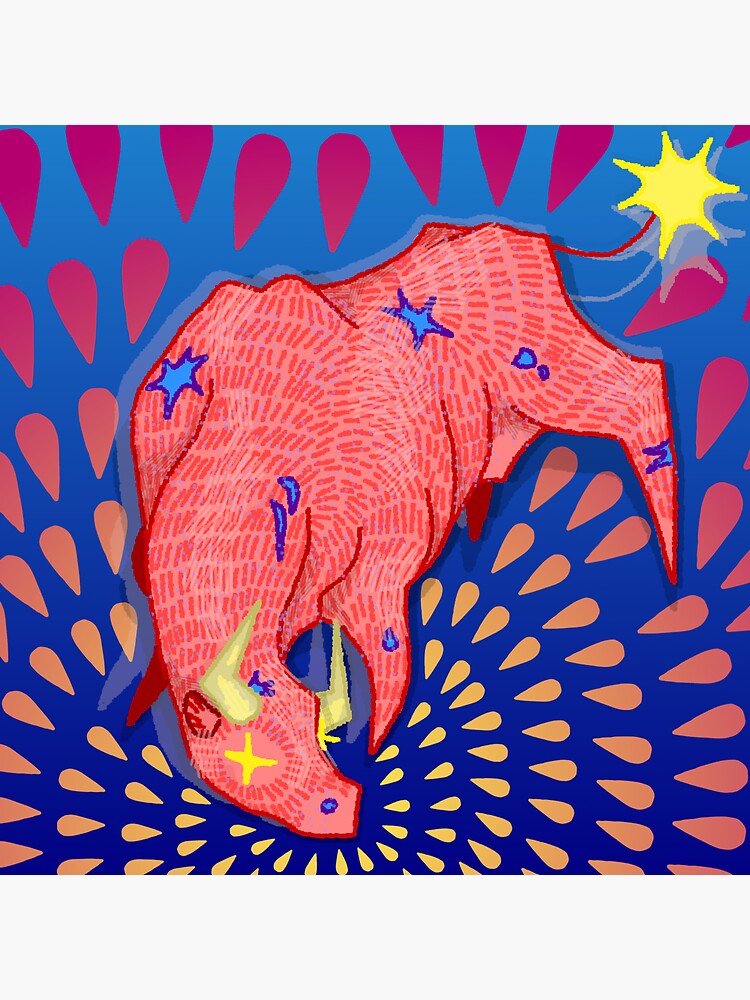 "Strawberry Bull" Sticker for Sale by rottingpie | Redbubble