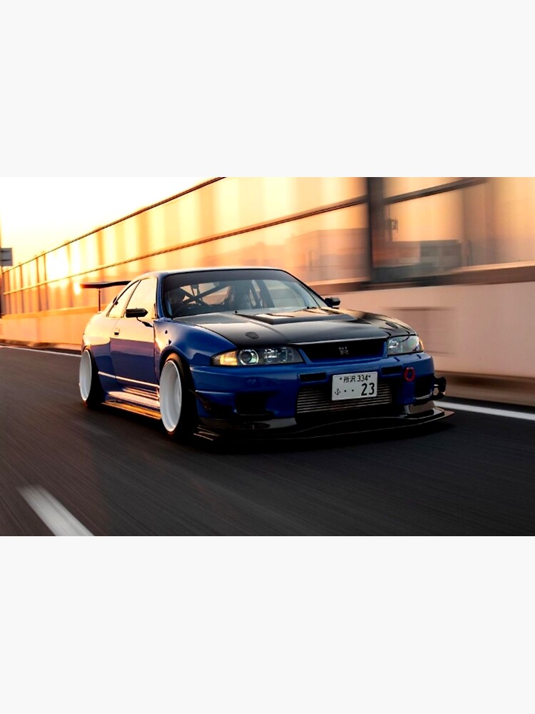 "Blue Nissan R33" Sticker for Sale by shanilhasantha | Redbubble