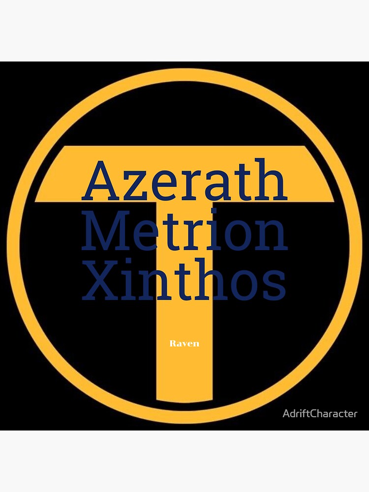 "Azarath Metrion Zinthos Quote" Sticker for Sale by AdriftCharacter ...